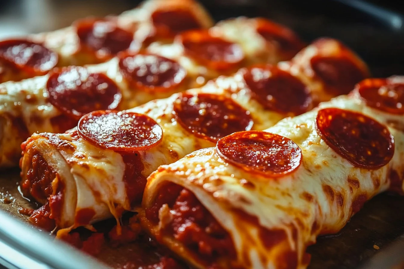 Cheesy Pepperoni Pizza Roll-Ups - yummyhomerecipes.com